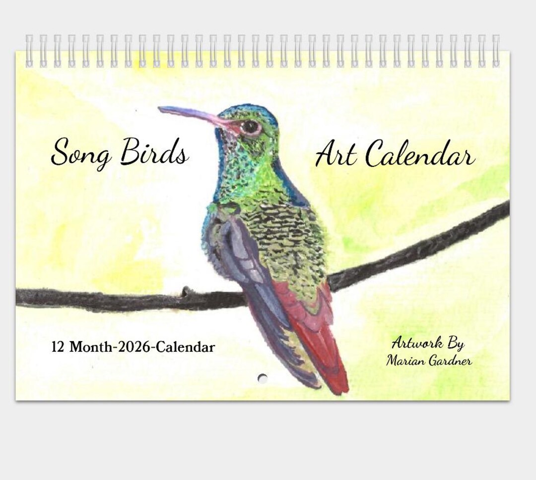 Bird Art Wall Calendars (2026) 17”x11” Size, Nature Lover Gift, Wild ...