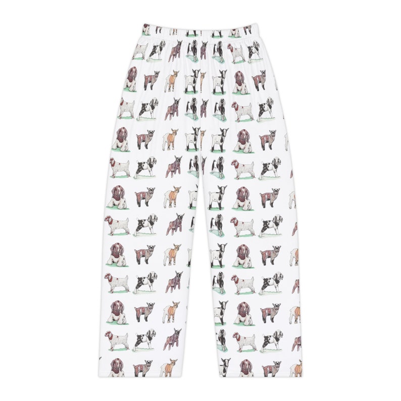 Women's Goat Art Pajama Pants, Goat Lover Gift, Cute Pj's, Goat Mom, 4H ...
