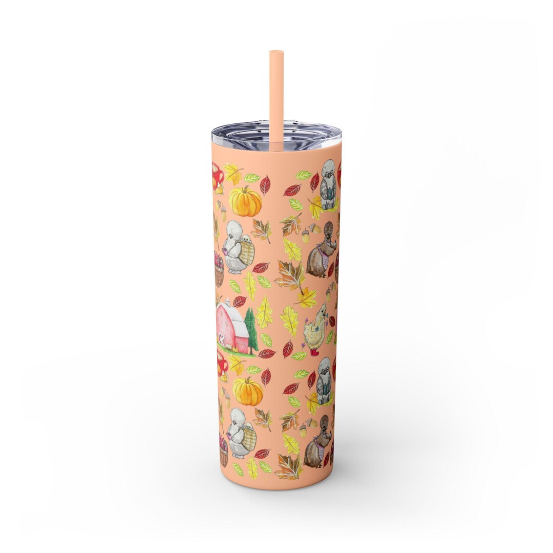 Silkies Skinny Tumbler, 20oz Cool Drinkware, Cute Fall Tumbler Gift ...