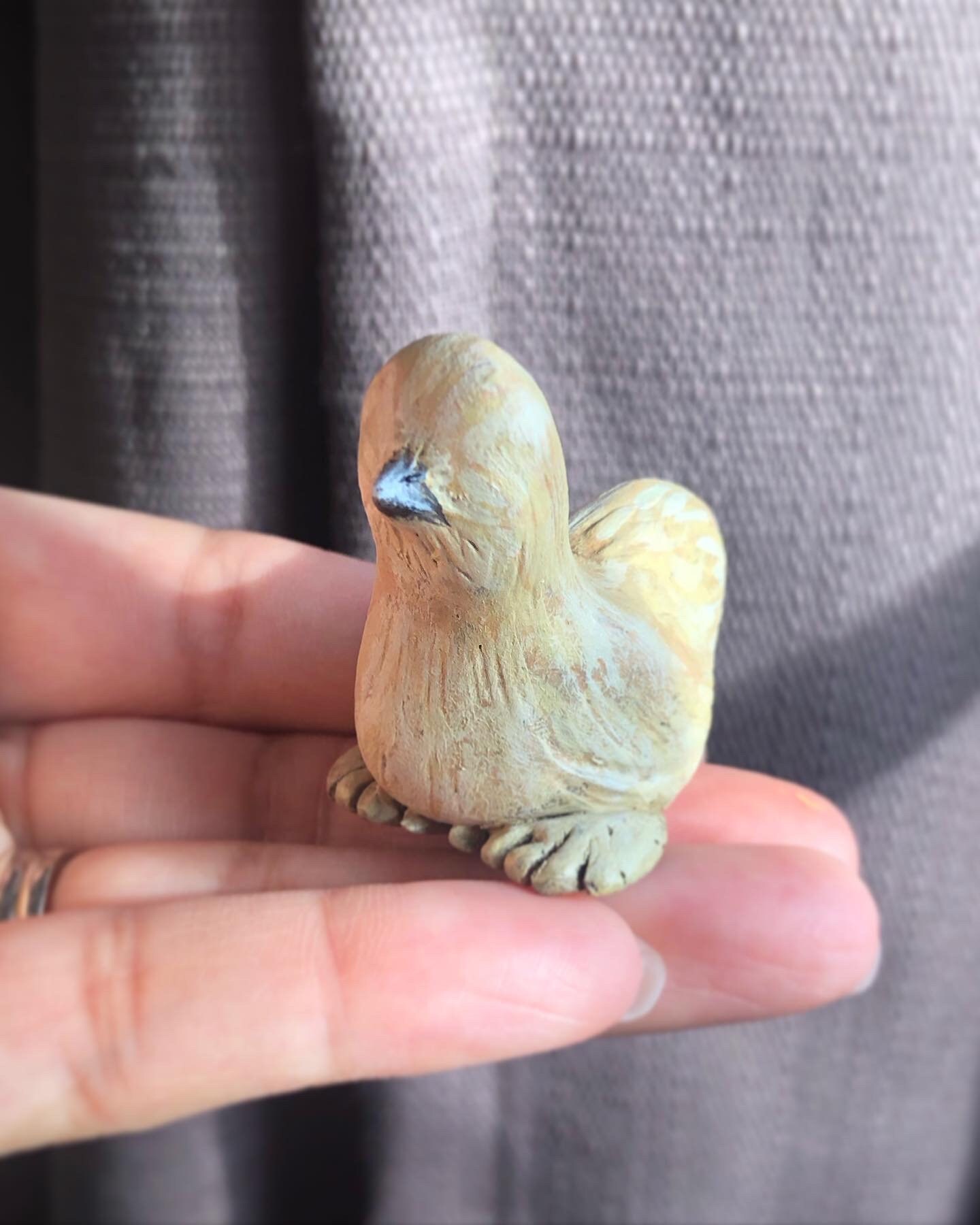 Handmade Buff Silkie Sculpture, Silkie Chicken Lover, Silkie Mom Gift ...