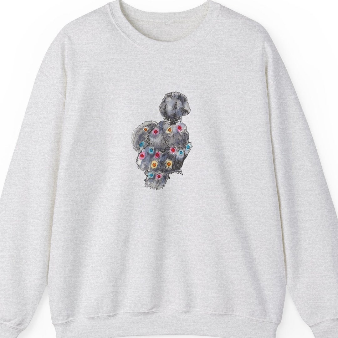 Silkie Chicken in Christmas Lights Sweatshirt, Chicken Lover Gift ...