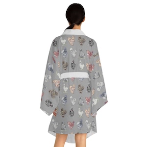 Silkie Chickens Long Sleeve Kimono Robe. Silkie Chicken Lover, Silkie ...