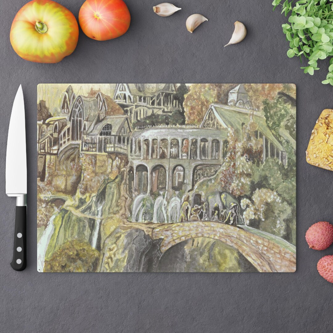 Rivendell Cutting Board, Kitchen Decor, Food Prep, Housewarming Gift ...