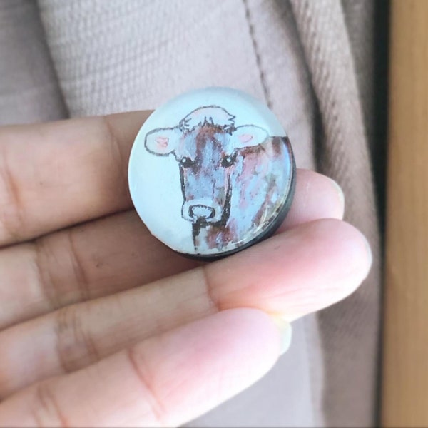 Cow Magnet - Etsy
