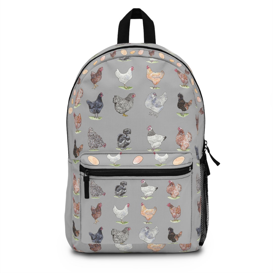 Chicken Backpack, Chicken Art, Cute Chickens, Chicken Lover Gift ...