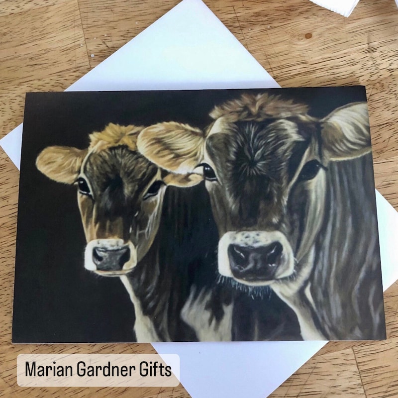 Cow Greeting Card - Etsy