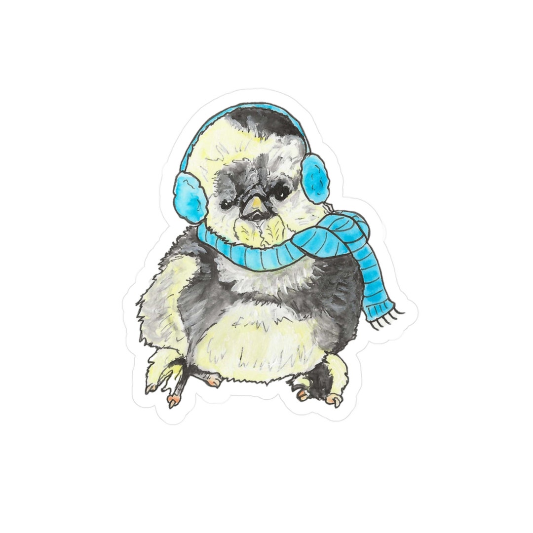 Silkie Chick Kiss-cut Vinyl Decals Watercolor Art Waterproof - Etsy