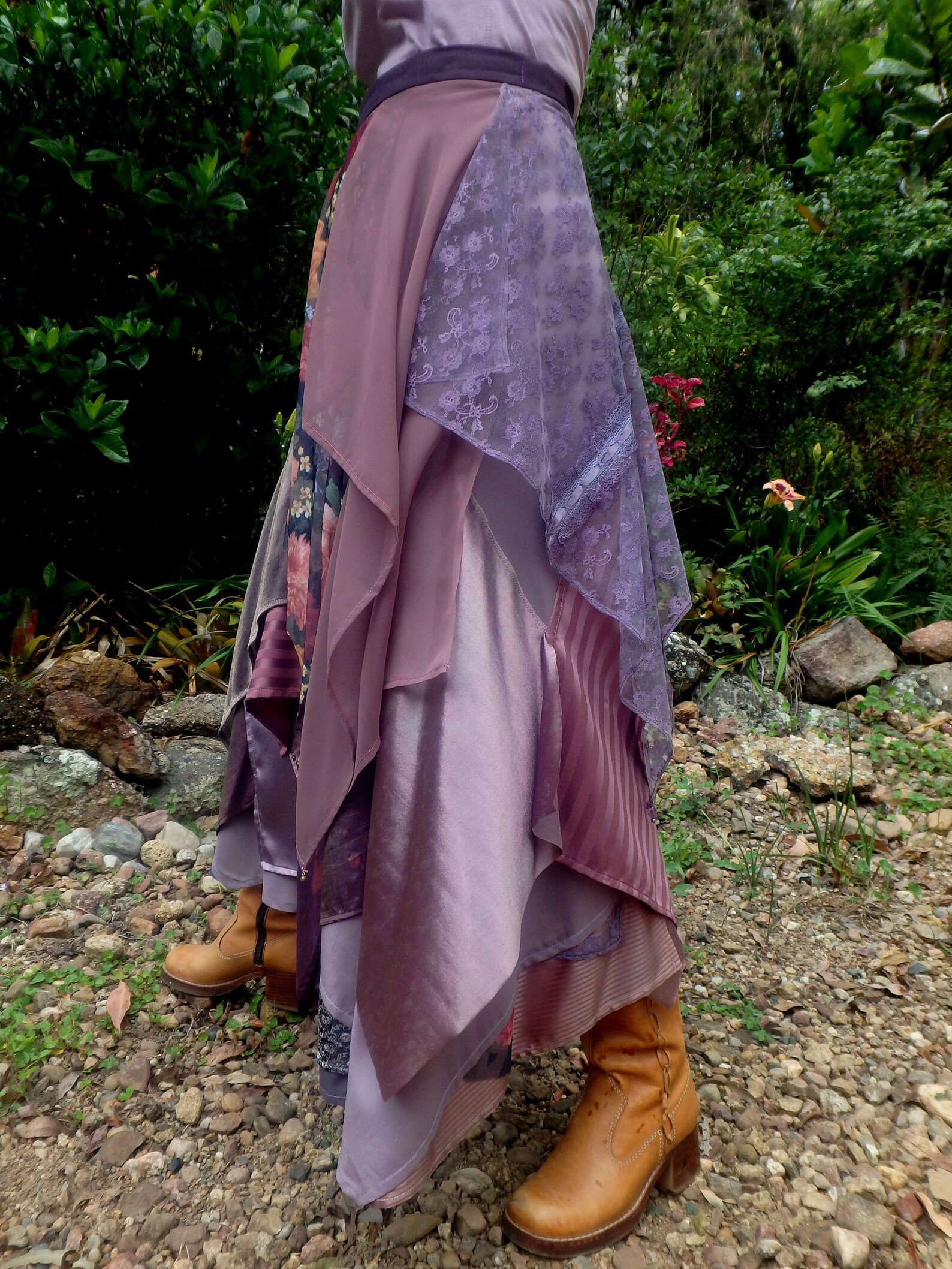 Multi-layered, Handmade Wrap Skirt. - Etsy