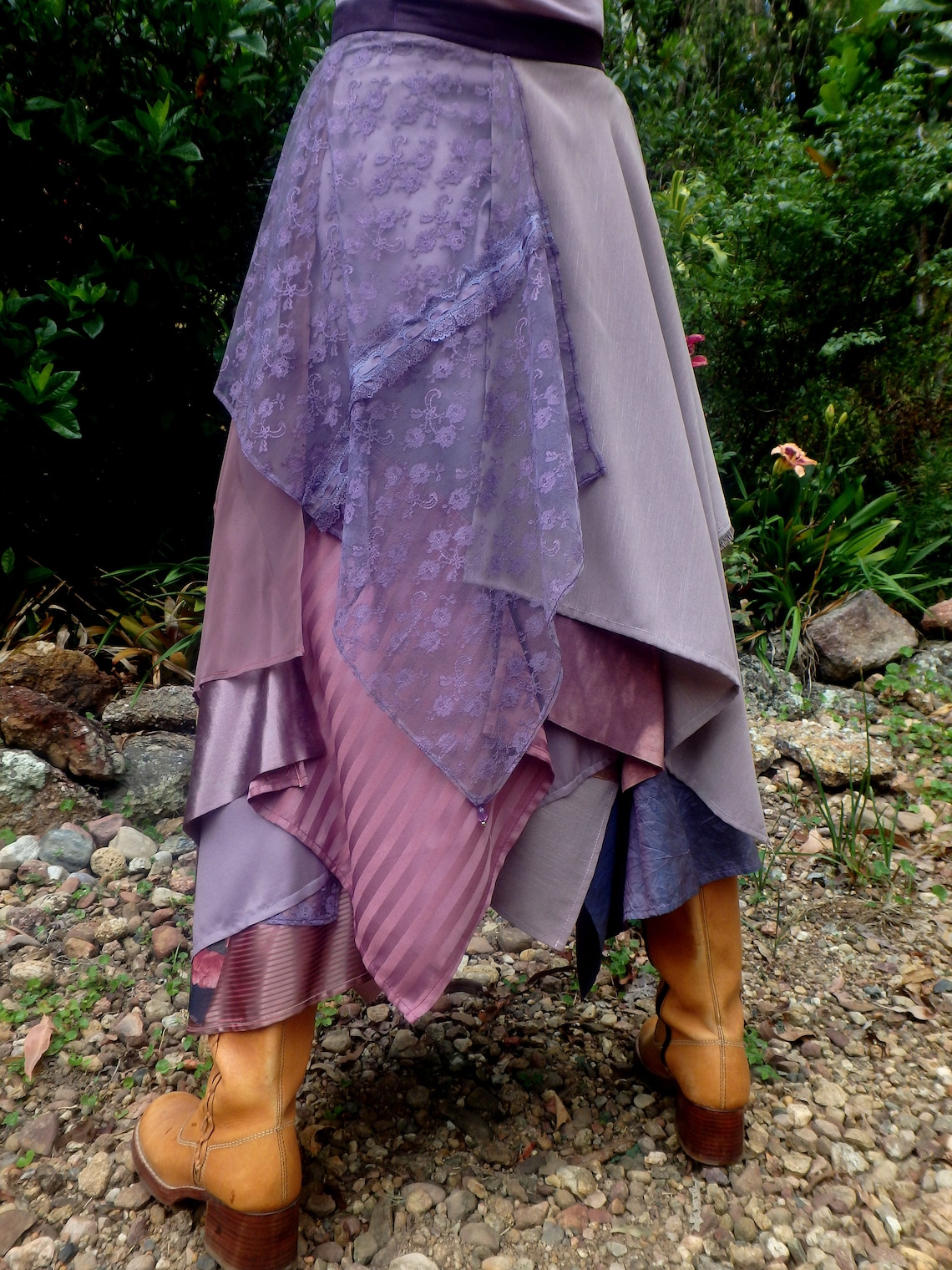 Multi-layered, Handmade Wrap Skirt. - Etsy