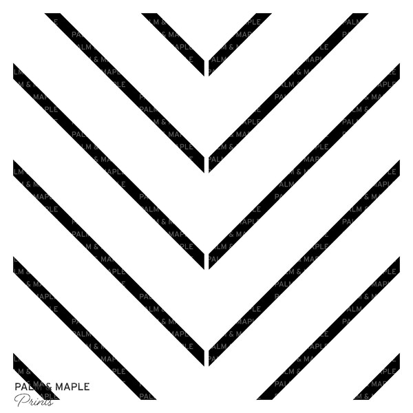 Chevron Stencil - Etsy