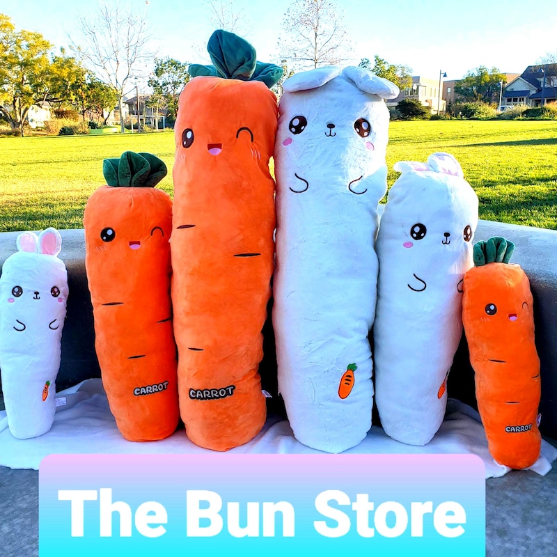 Bunny Carrots Plush - Etsy