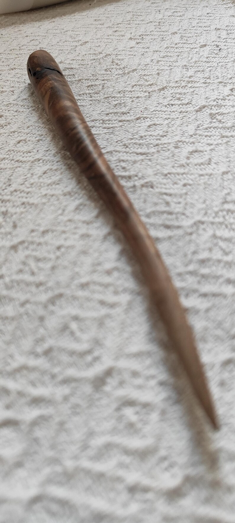 Handmade Walnut Burl Hair Stick, Epoxy Accent, Wood Bun Pin - Etsy