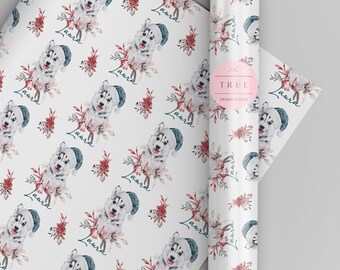 Husky Wrapping Paper - Etsy