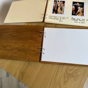 Personalised Retirement Guest Book Wooden Photo Album Colleague Gift ...