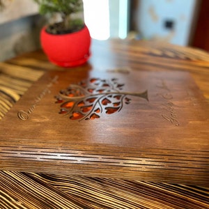 Personalized Photo Album Family Tree With Hearts Book Wedding Photo ...