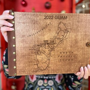 Guam Map Adventure Book Travel Guam Map Photo Album Our Adventure Book ...
