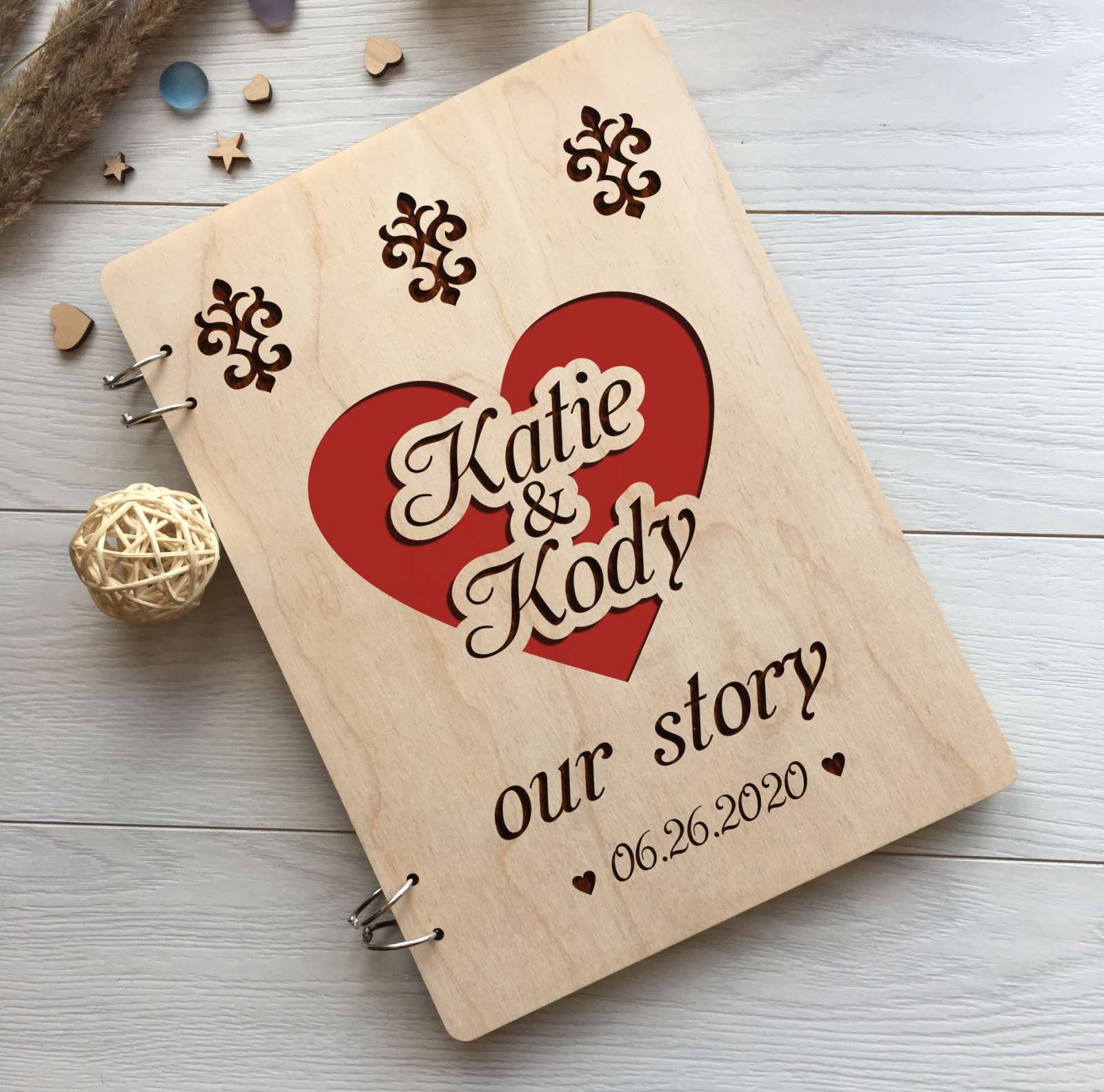 Couples Journal The Story of Us by Custom Names Journal | Etsy