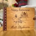 Personalised Retirement Guest Book Wooden Photo Album Colleague Gift ...