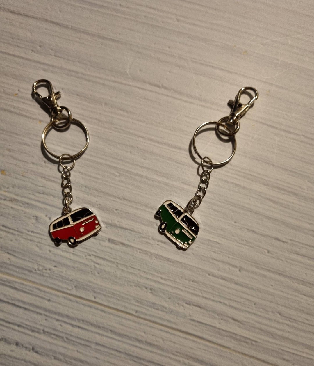 Camper Van Red or Green Keyring, Keyfob for Keys, Bags or Purses - Etsy UK