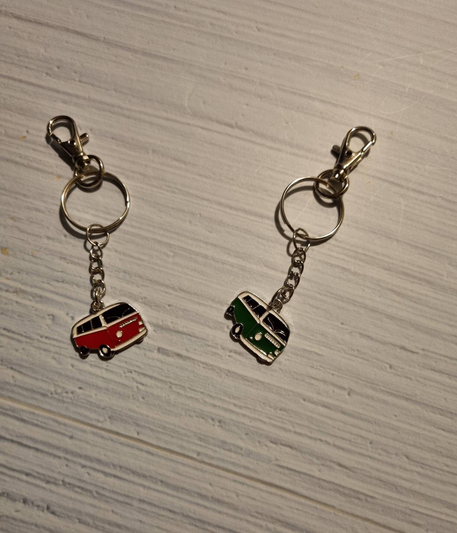Camper Van Red or Green Keyring, Keyfob for Keys, Bags or Purses - Etsy UK