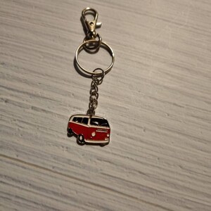 Camper Van Red or Green Keyring, Keyfob for Keys, Bags or Purses - Etsy UK