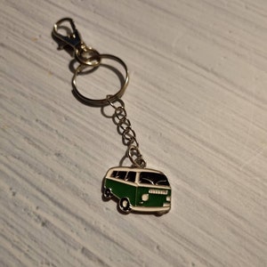 Camper Van Red or Green Keyring, Keyfob for Keys, Bags or Purses - Etsy UK