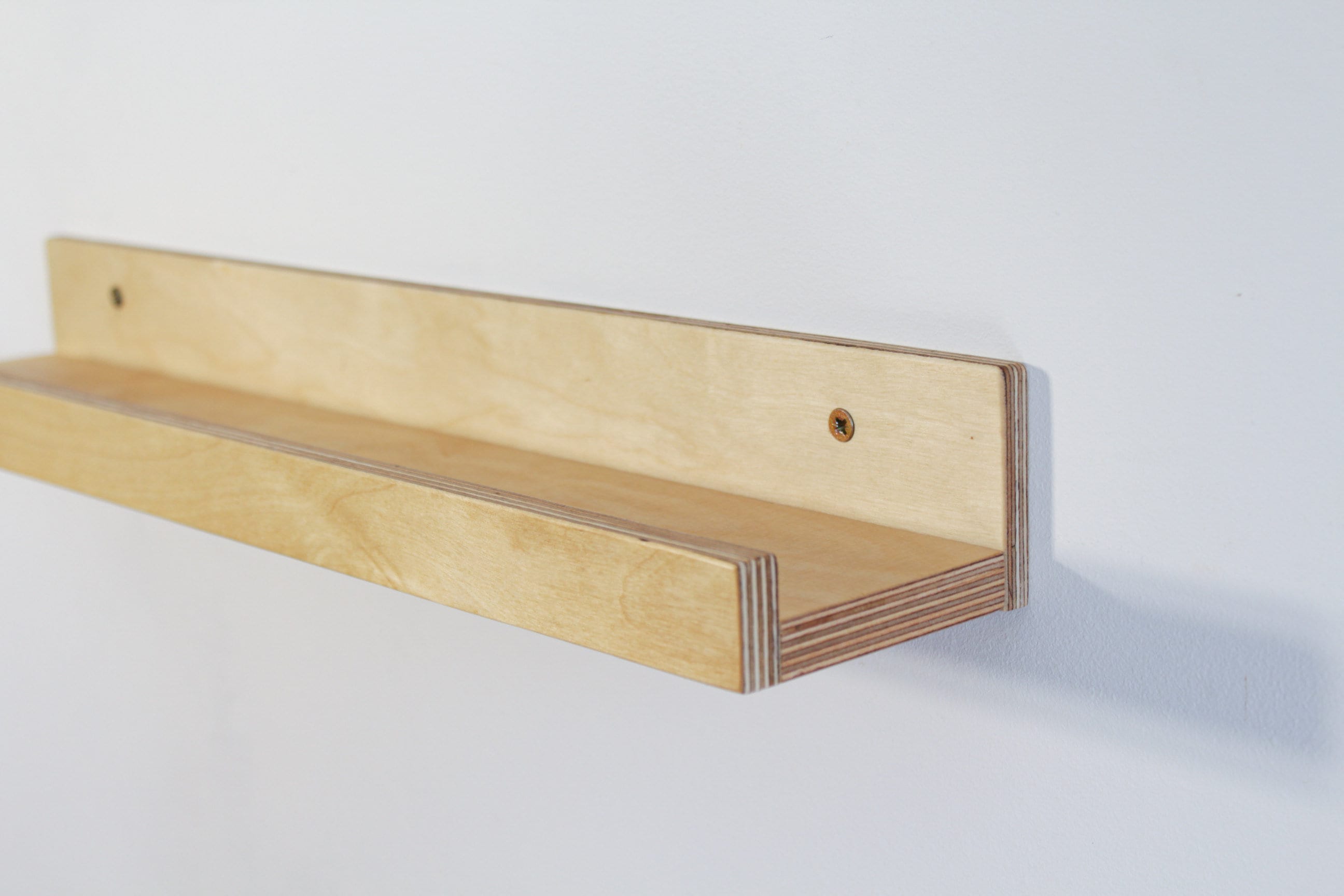 Plywood Picture Shelf, Wall Display Shelf, Art Rail, Floating Picture ...