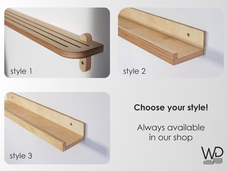 Floating Picture Ledge Wall Display Shelf Art Rail Plywood - Etsy