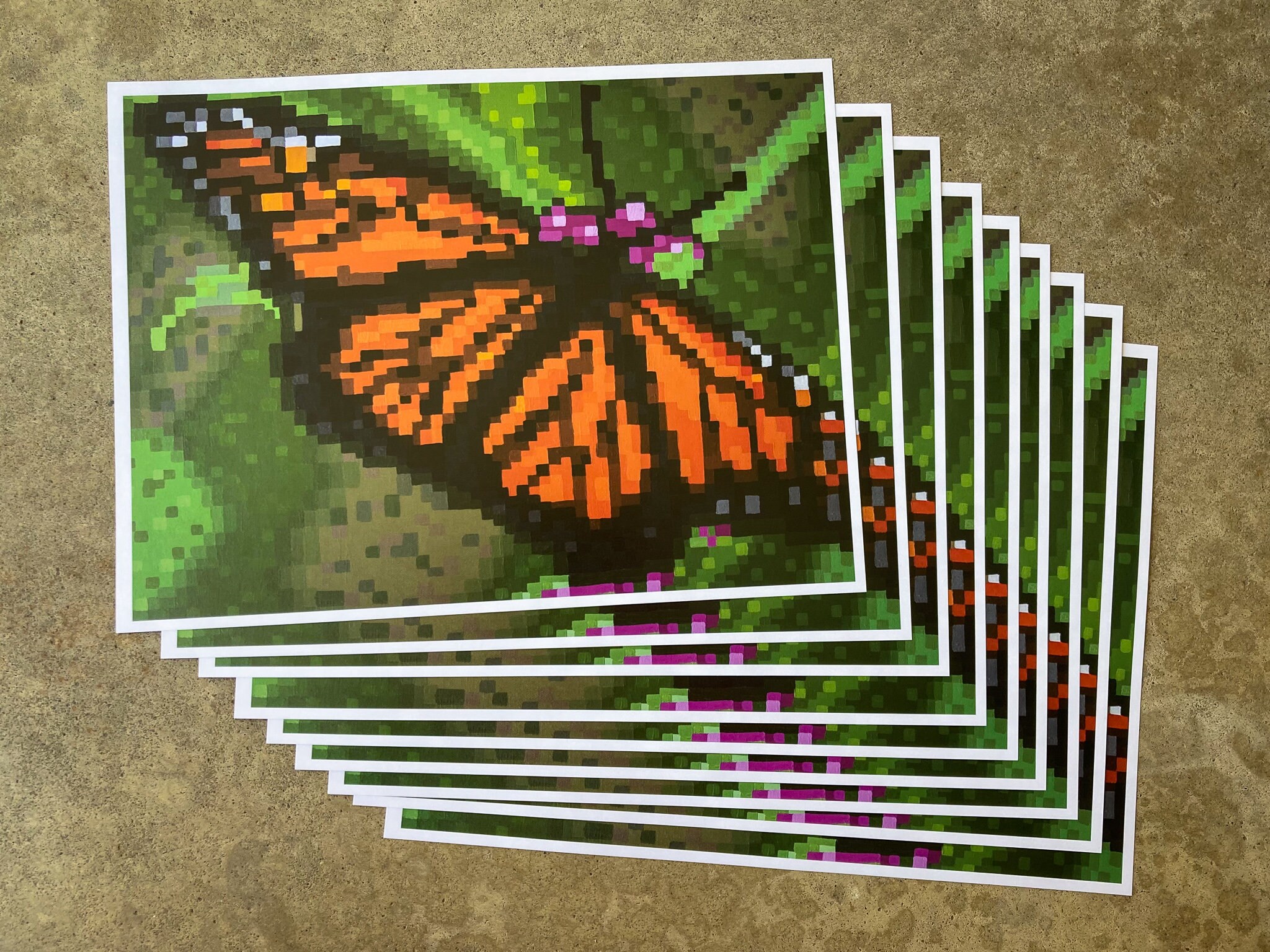 Monarch Butterfly Painting Print - Etsy