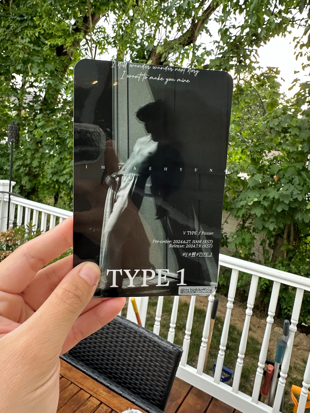 BTS V Kim Taehyung Type 1 Photo Shoot | 4x6 Laminated Print - Etsy