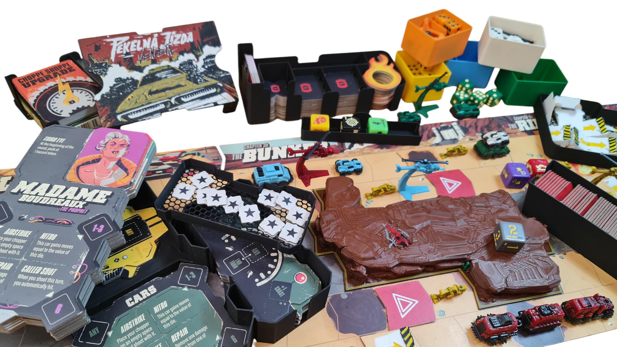 Thunder Road Vendetta Board Game Insert: 3D Printed Organizer, Fits ...
