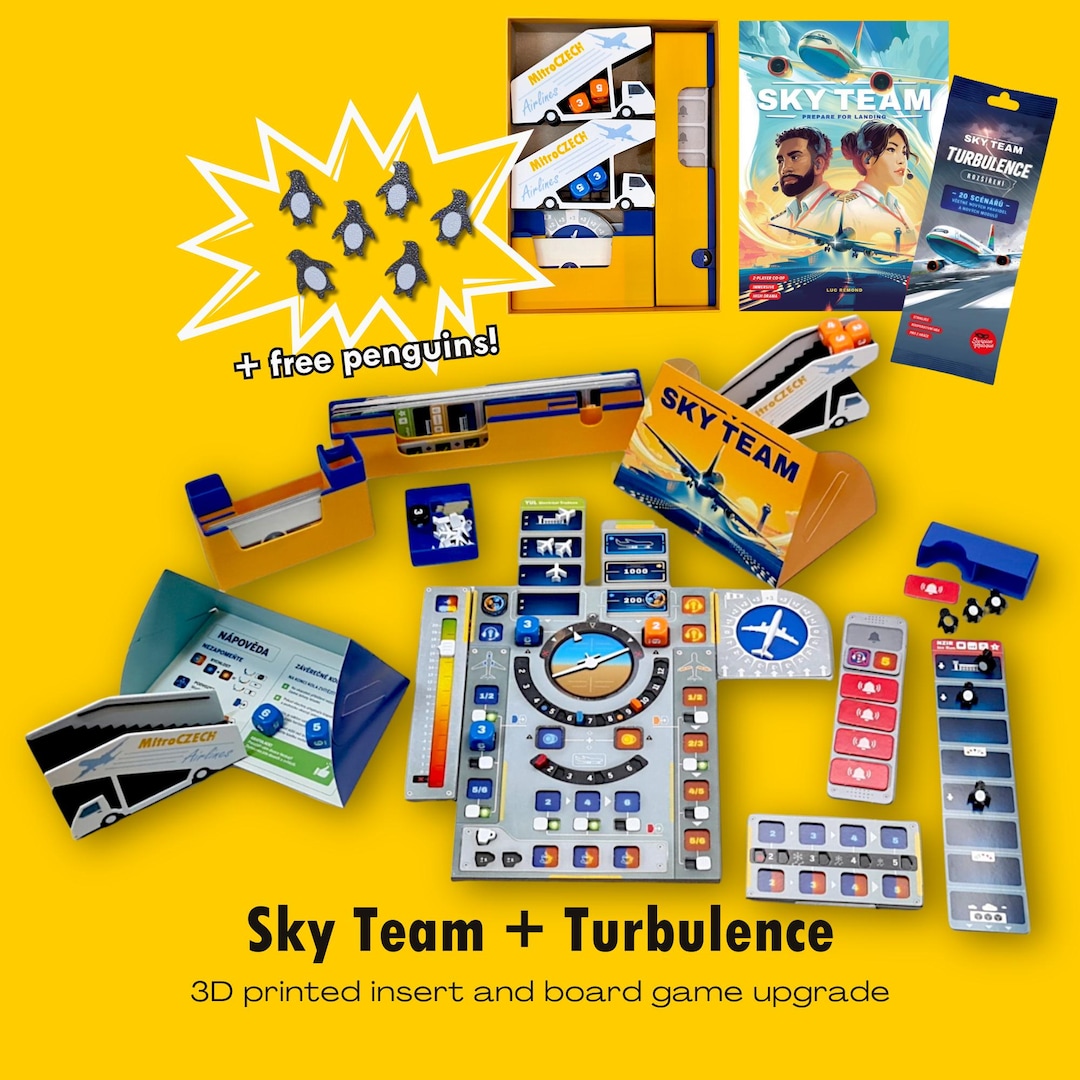 Sky Team & Turbulence Board Game Organizer: 3D Printed Insert - Etsy