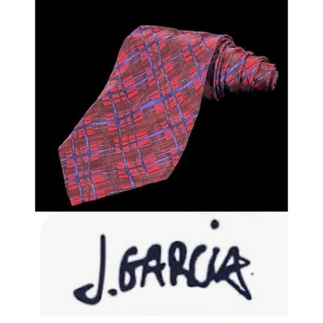 J Garcia Necktie Mens Jerry Grateful Dead 100% Silk Red Big Bird ...