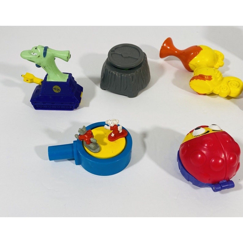 Hardees Kids Meal Toys Lot of 8 American Burger Chain Fast Food 1990s ...
