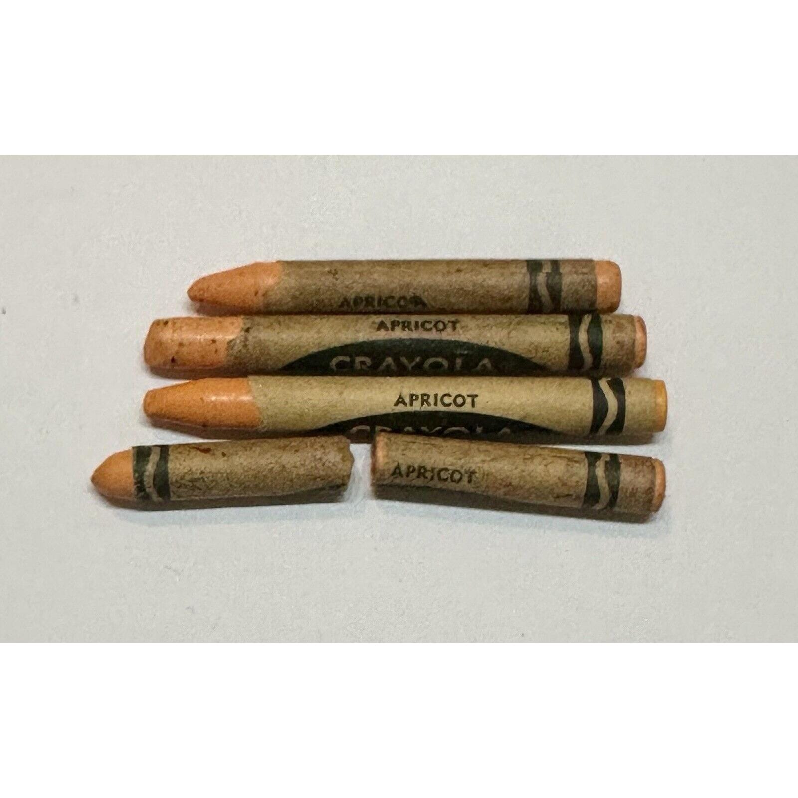 Binney & Smith Vintage Old Crayola Crayons Apricot Color Set of 4 Art ...