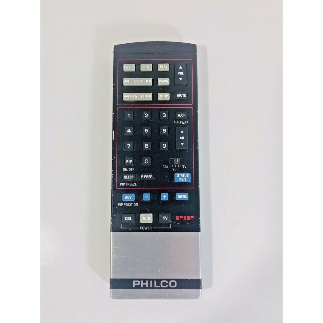 Philco TV VCR CBL Remote Control Original Clean Condition Untested - Etsy