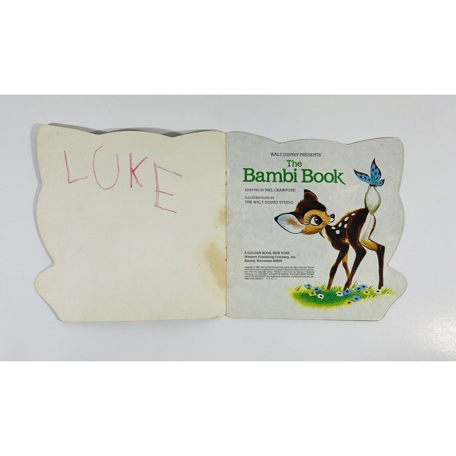 The Bambi Book 1968 A Golden Shape Book Walt Disney Studio - Etsy