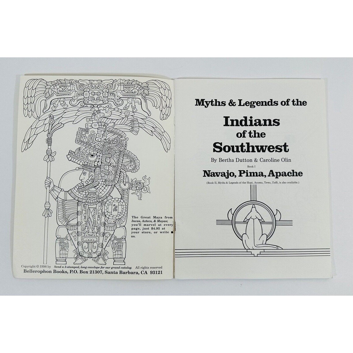 Indians of the Southwest Myths and Legends Book 1 Navajo Pima Apache ...