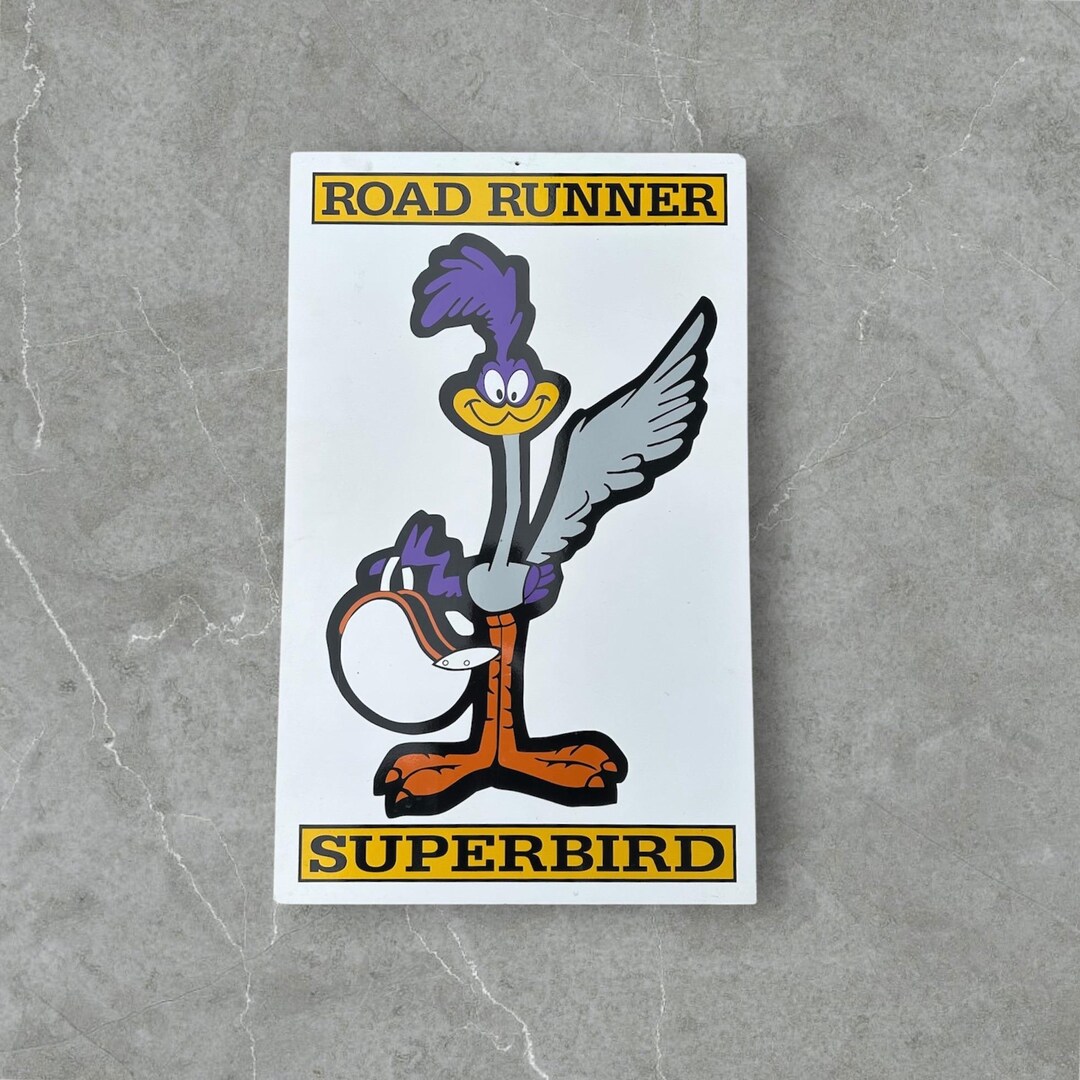 Road Runner Superbird Cartoon Advertising Sign Garage Decor 24” Vintage ...