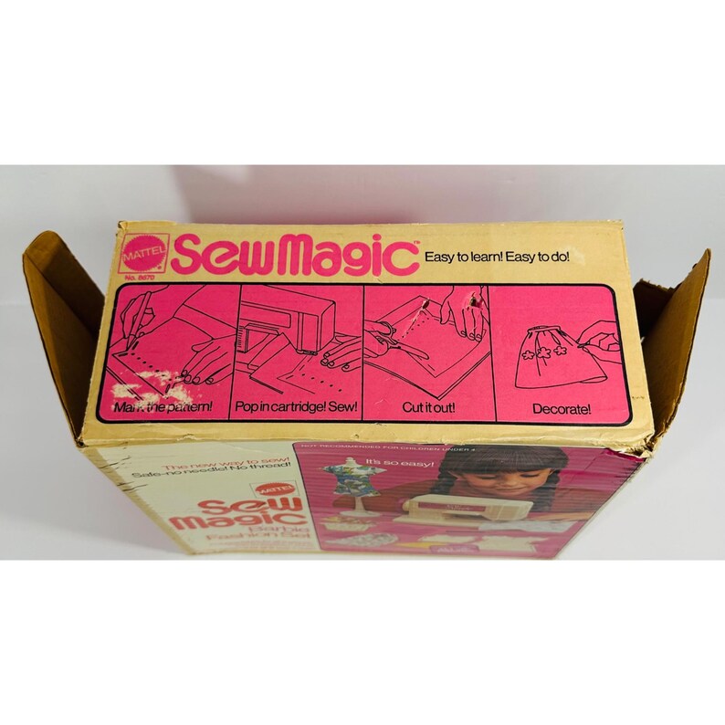 Vintage 1972 Mattel Sew Magic Barbie Fashion Sewing Machine With ...