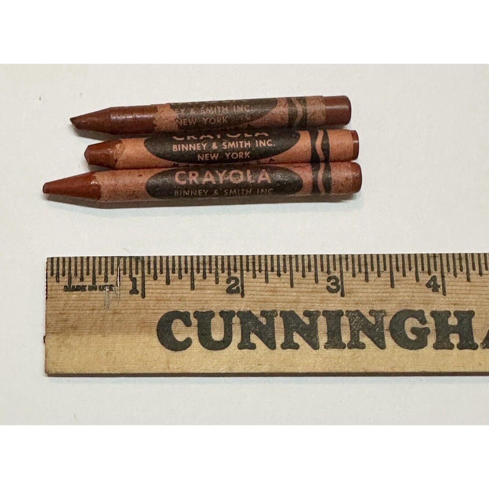 Binney & Smith Vintage Old Crayola Crayons Bittersweet Color Set 3 Art ...