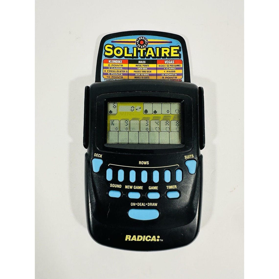 Klondike Vegas Solitaire Handheld Electronic Game Tested Works Compact ...