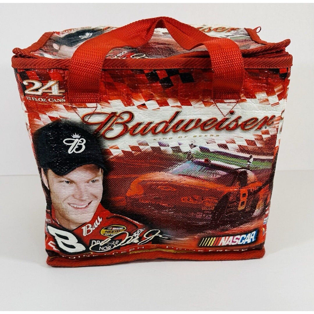 Nascar Budweiser Beer Dale Earnhardt Jr. Soft Sided Insulated Cooler 24 ...