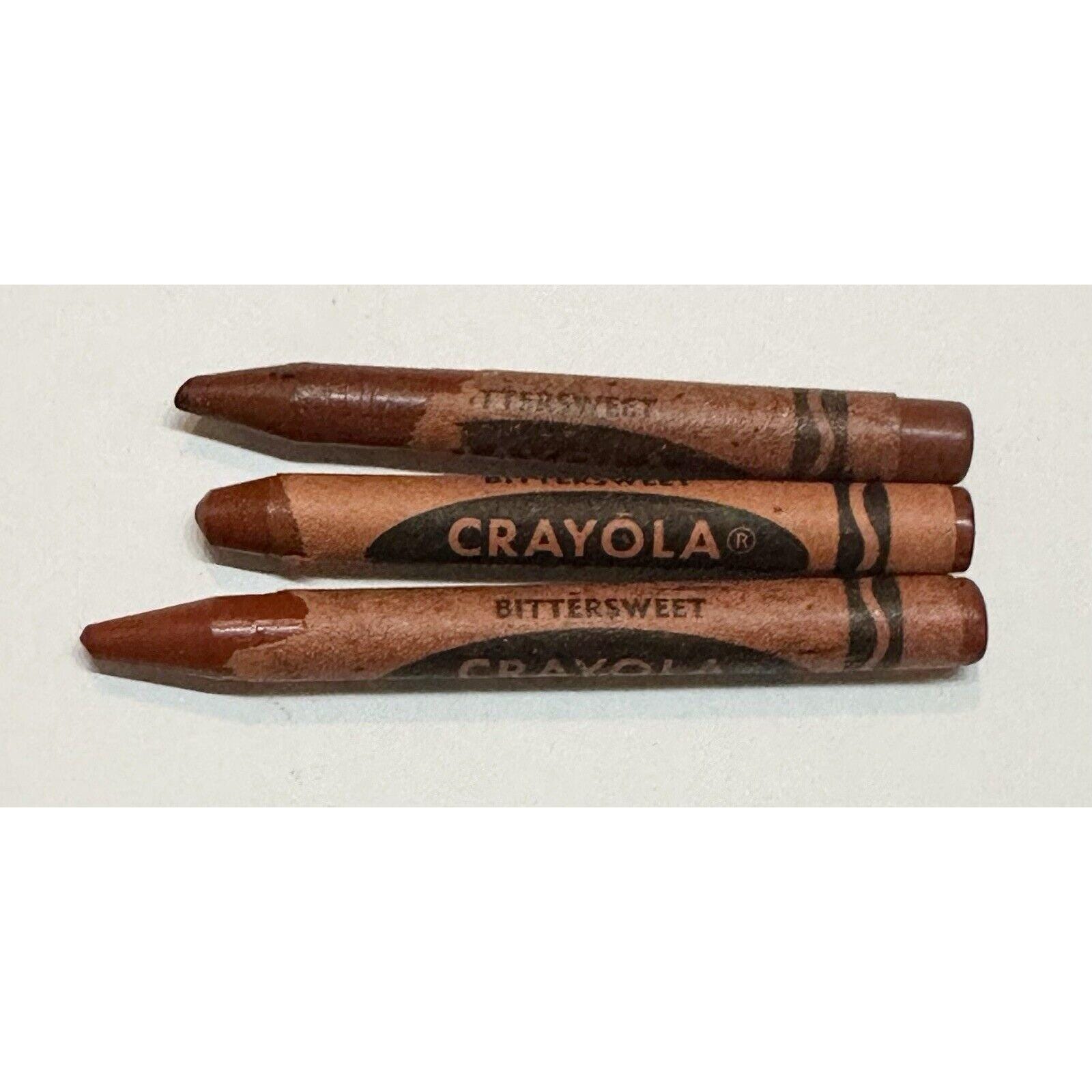 Binney & Smith Vintage Old Crayola Crayons Bittersweet Color Set 3 Art ...