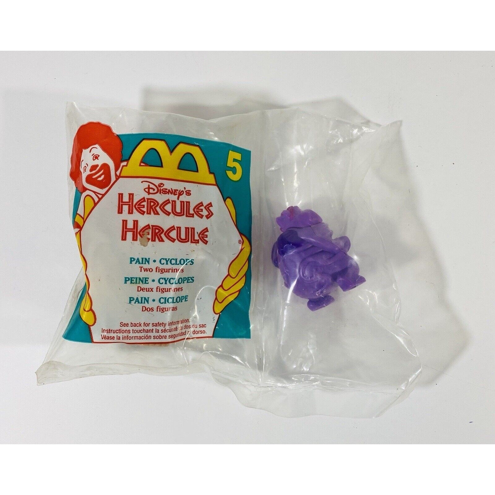 Mcdonalds Happy Meal Kids Toy Disney 1996 Hercules Pain and Cyclops #5 ...