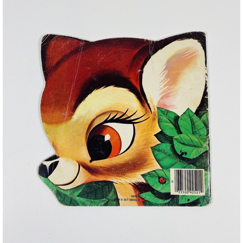 The Bambi Book 1968 A Golden Shape Book Walt Disney Studio Deer Forest ...