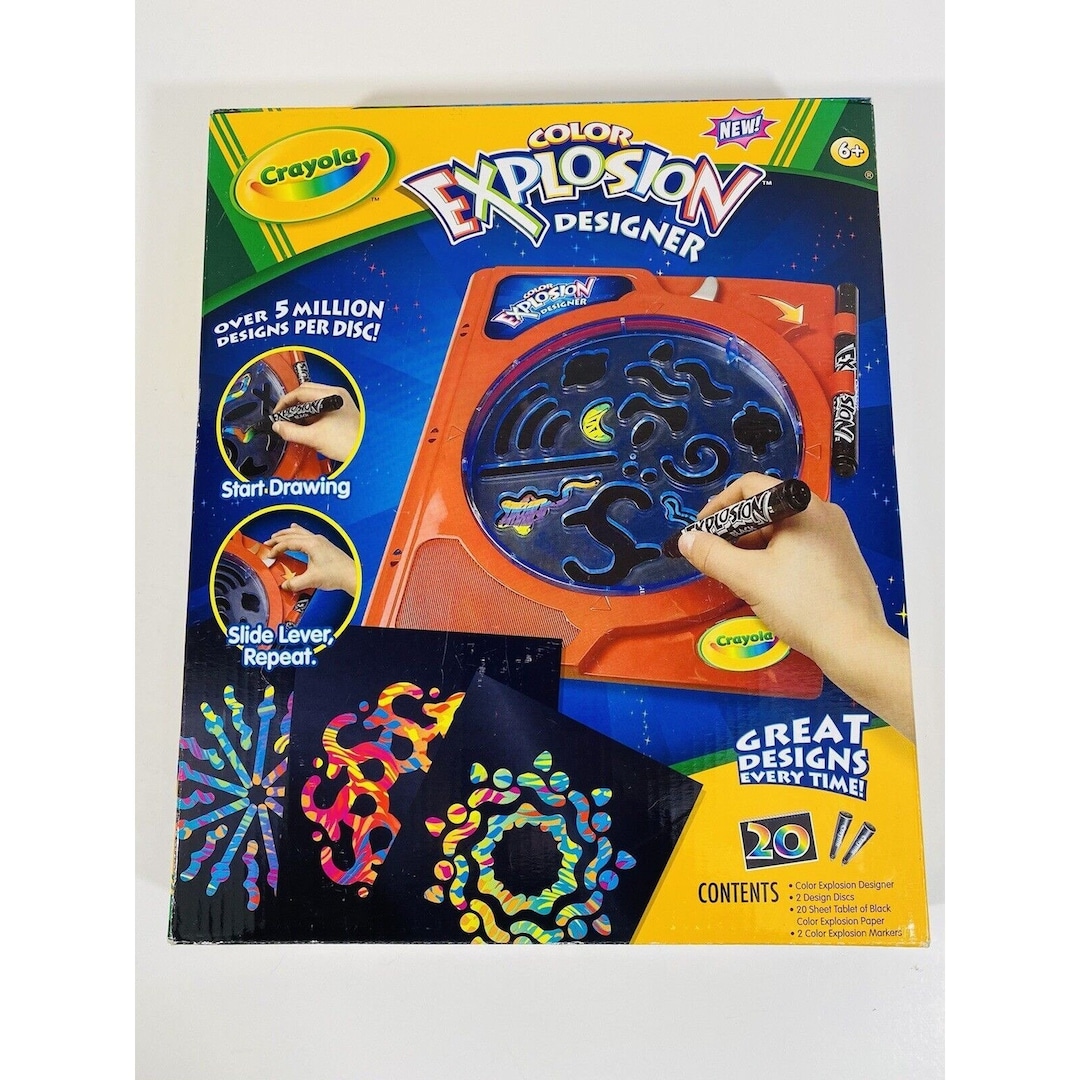 Crayola Color Explosion Designer Wild Multicolored Effects Amazing Art ...