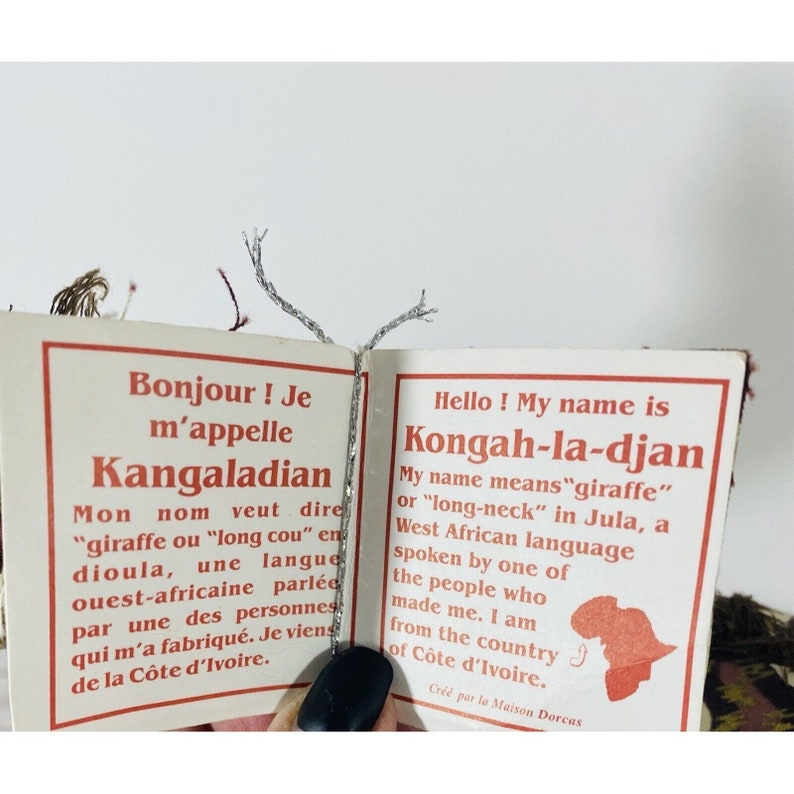 Handmade Stuffed African Giraffe Zebra Mason Dorcas House Ethnic Jula ...