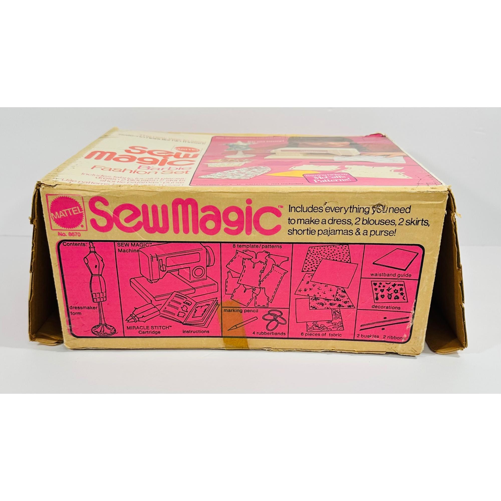 Vintage 1972 Mattel Sew Magic Barbie Fashion Sewing Machine With ...