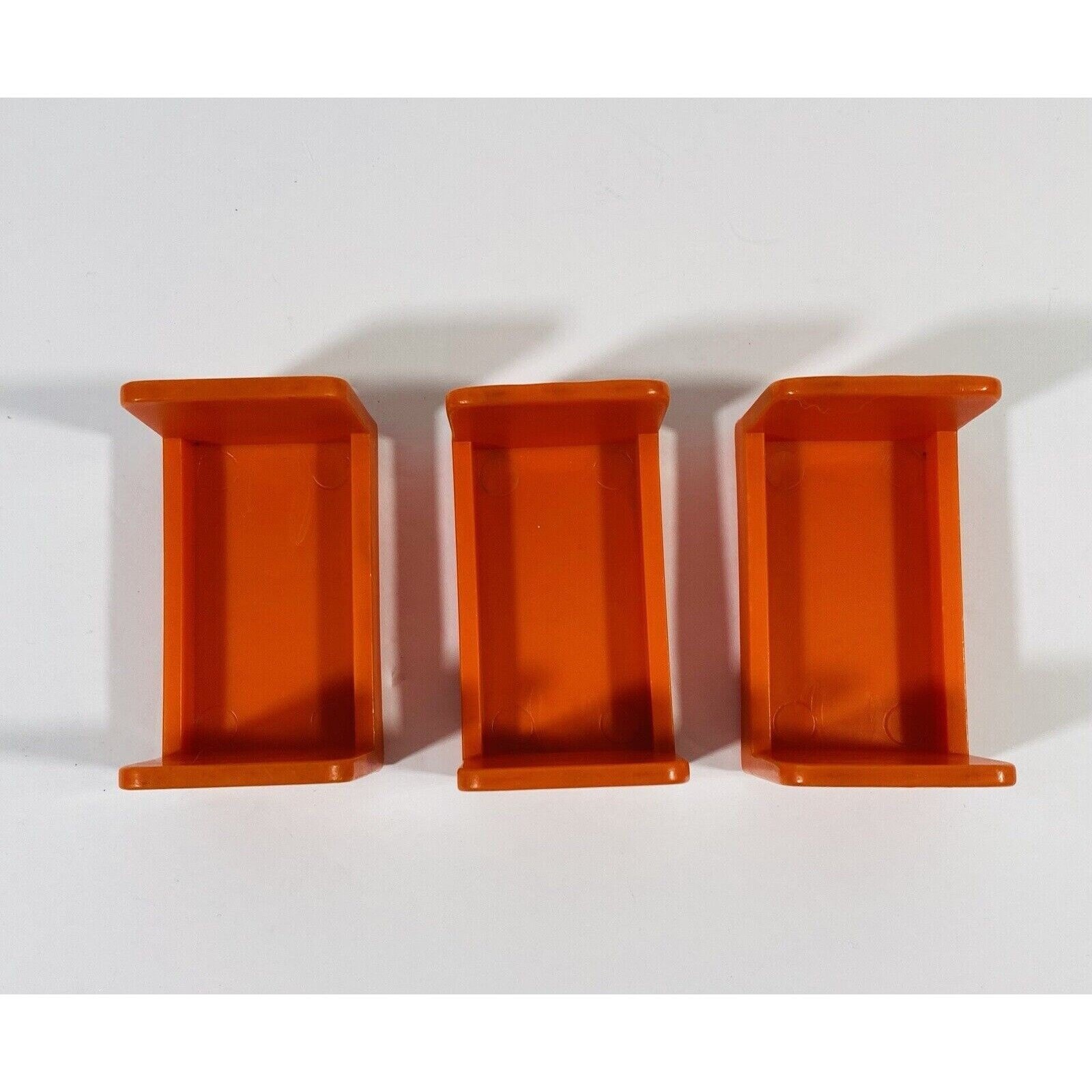 Vintage Playskool Square People Toys 1970s Plastic Orange Bench Couch ...